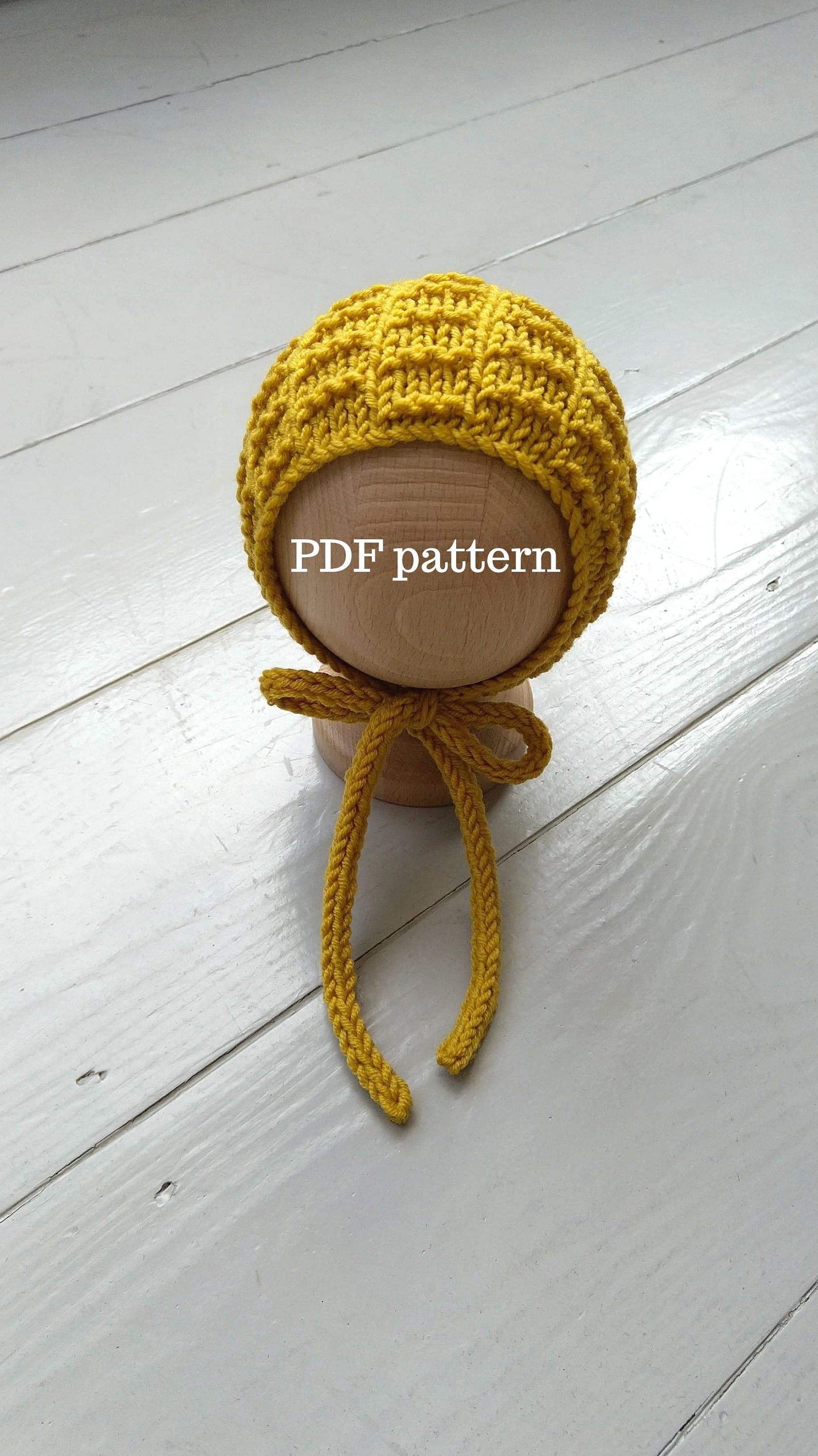 Alex Bonnet PDF Pattern, Knitting Pattern, Photo Prop Pattern, Newborn ...