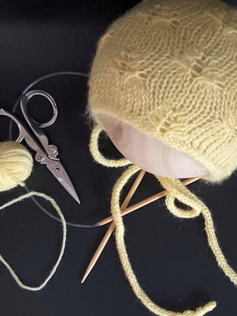 CAMILLA Bonnet PDF Pattern Knitting Pattern Photo Prop - Etsy