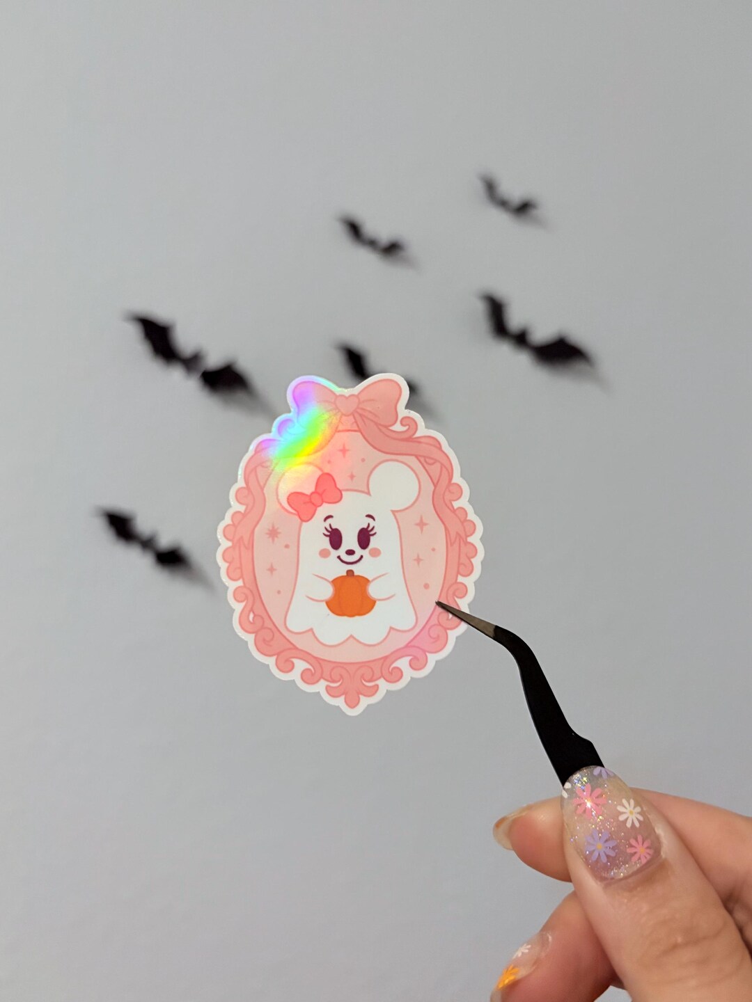 Pretty in Pink Ghost Sticker//spooky // Halloween// Kindle Stickers ...