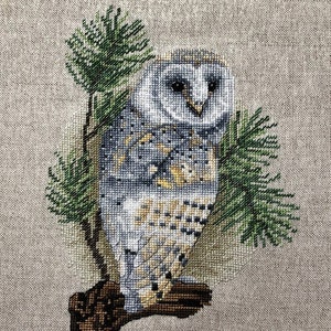 Barn Owl Counted Cross Stitch Pattern - Etsy