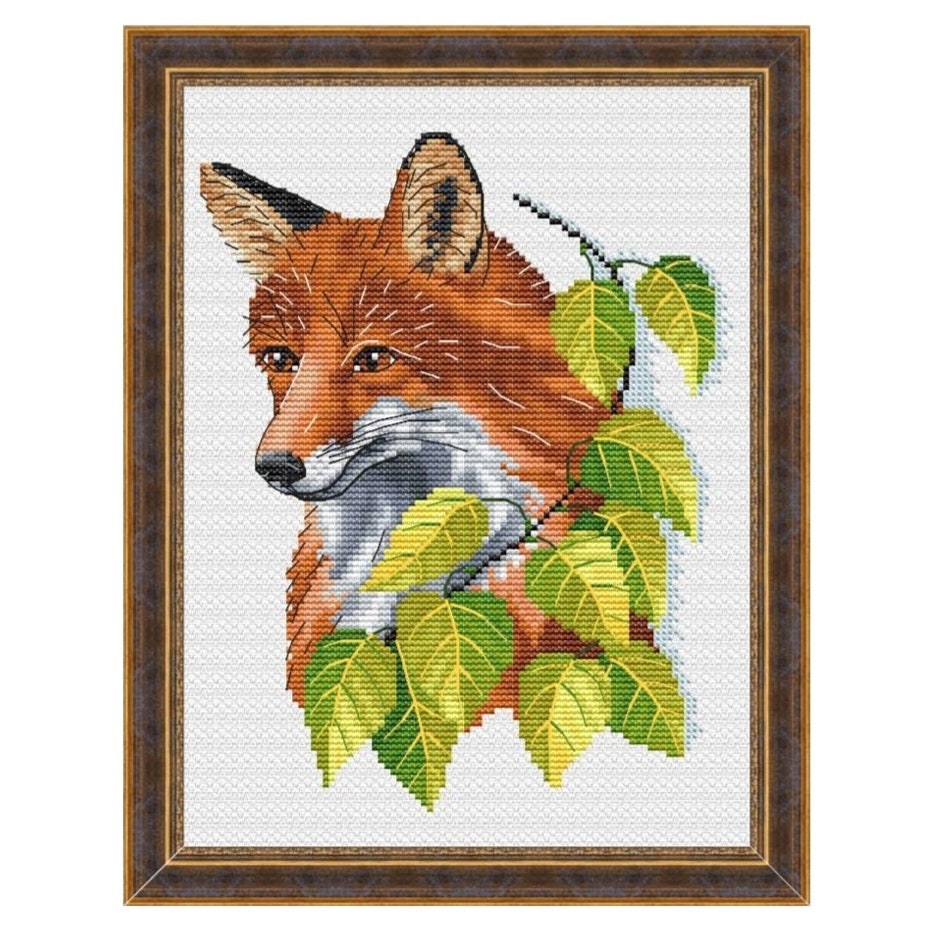 Spring Fox Counted Cross Stitch Pattern - Etsy