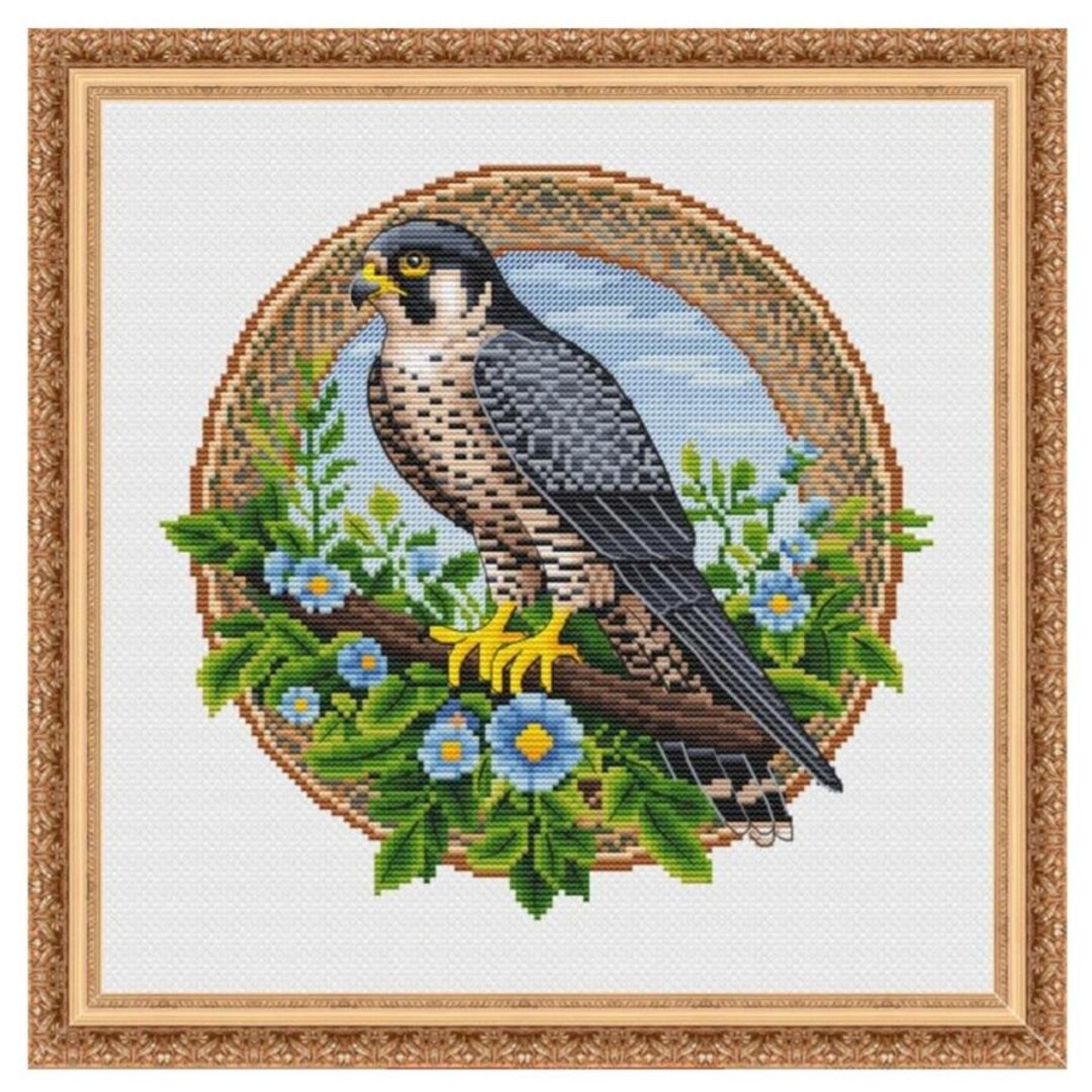 Falcon Celtic Animal Zodiac Counted Cross Stitch Pattern - Etsy