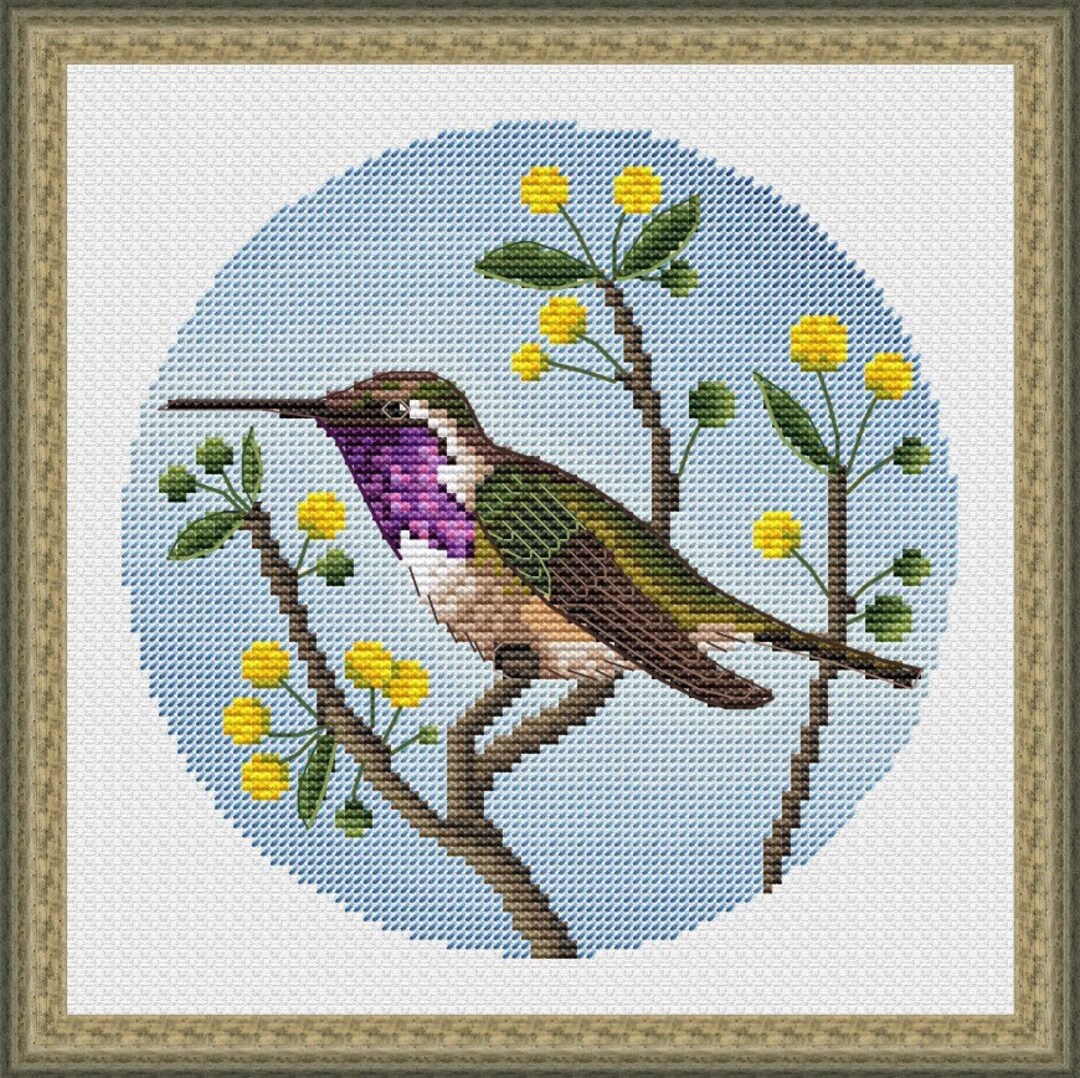 Hummingbird Counted Cross Stitch Pattern - Etsy