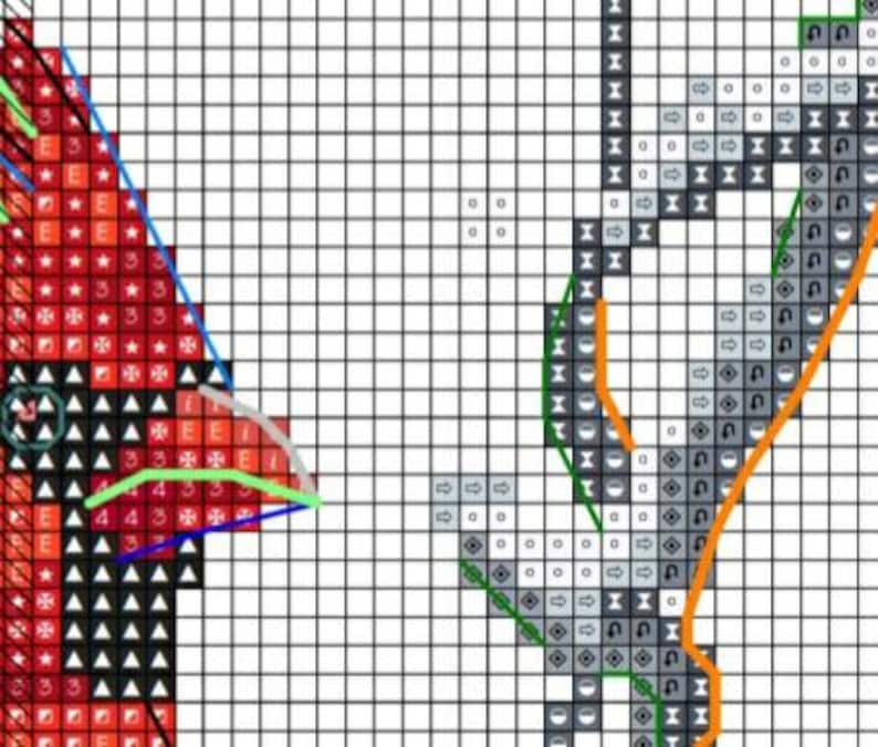 Cardinals Counted Cross Stitch Pattern | Etsy