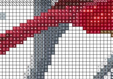 Cardinals Counted Cross Stitch Pattern | Etsy