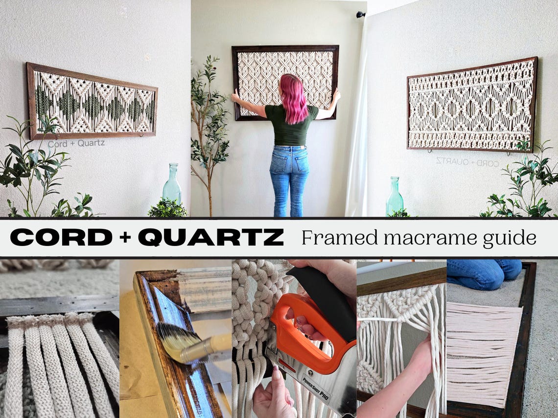Mastering Framed Macrame Guide. 25 Page PDF How to Guide for Artists ...