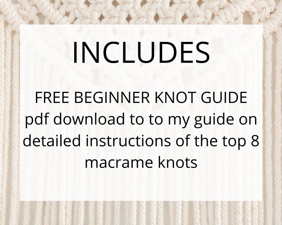 Beginner Macrame Wall Hanging Pdf Pattern. Macrame Patterns. - Etsy