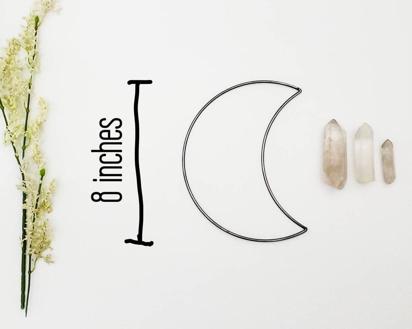 Metal Moon Frame Macrame Supplies. Dreamcatcher Cresent Moon. - Etsy