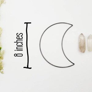 Metal Moon Frame Macrame Supplies. Dreamcatcher Cresent Moon. - Etsy