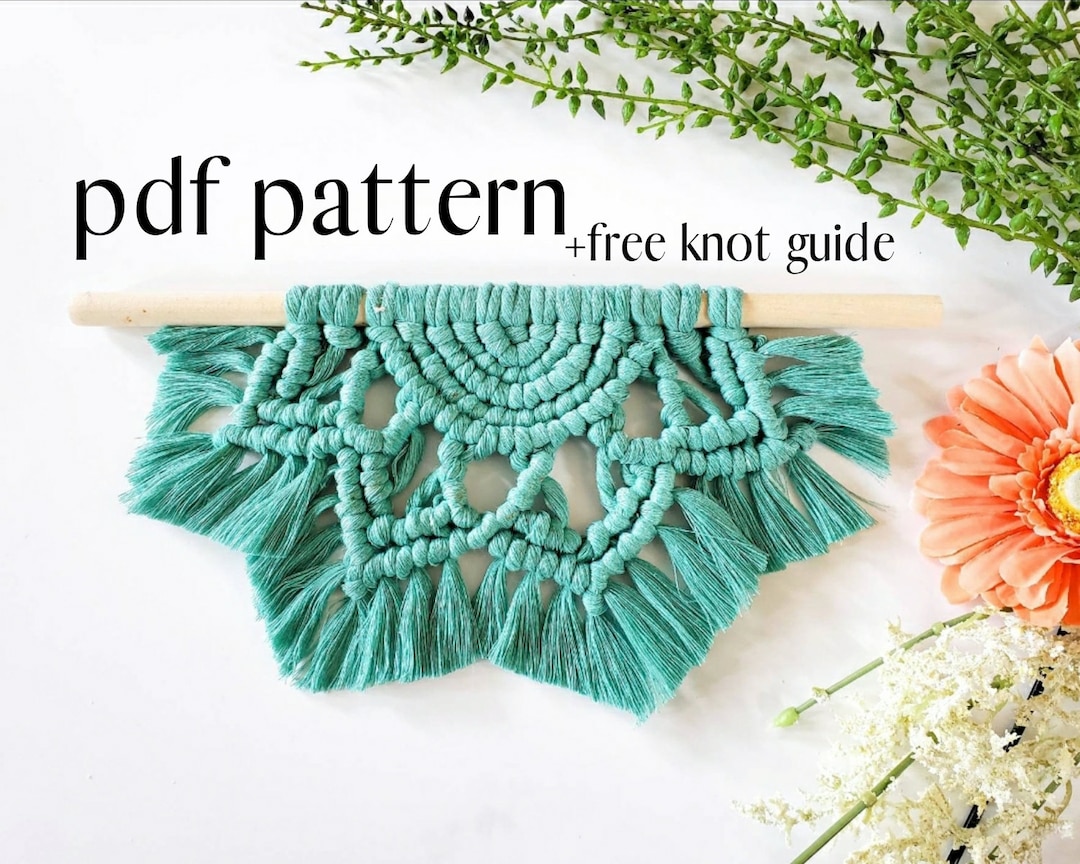 Macrame Pattern. Half Mandala Patterns. Macrame Tutorials, How to and ...