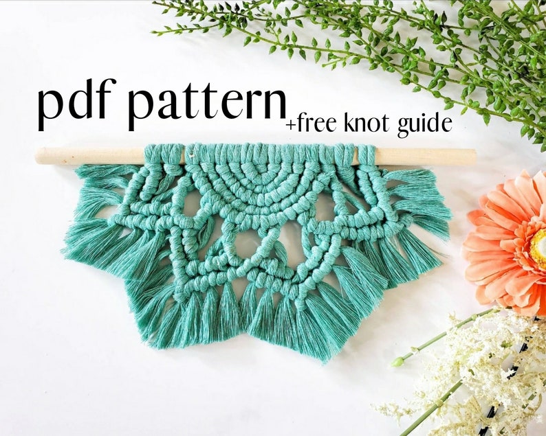 Macrame Pattern. Half Mandala Patterns. Macrame Tutorials How - Etsy