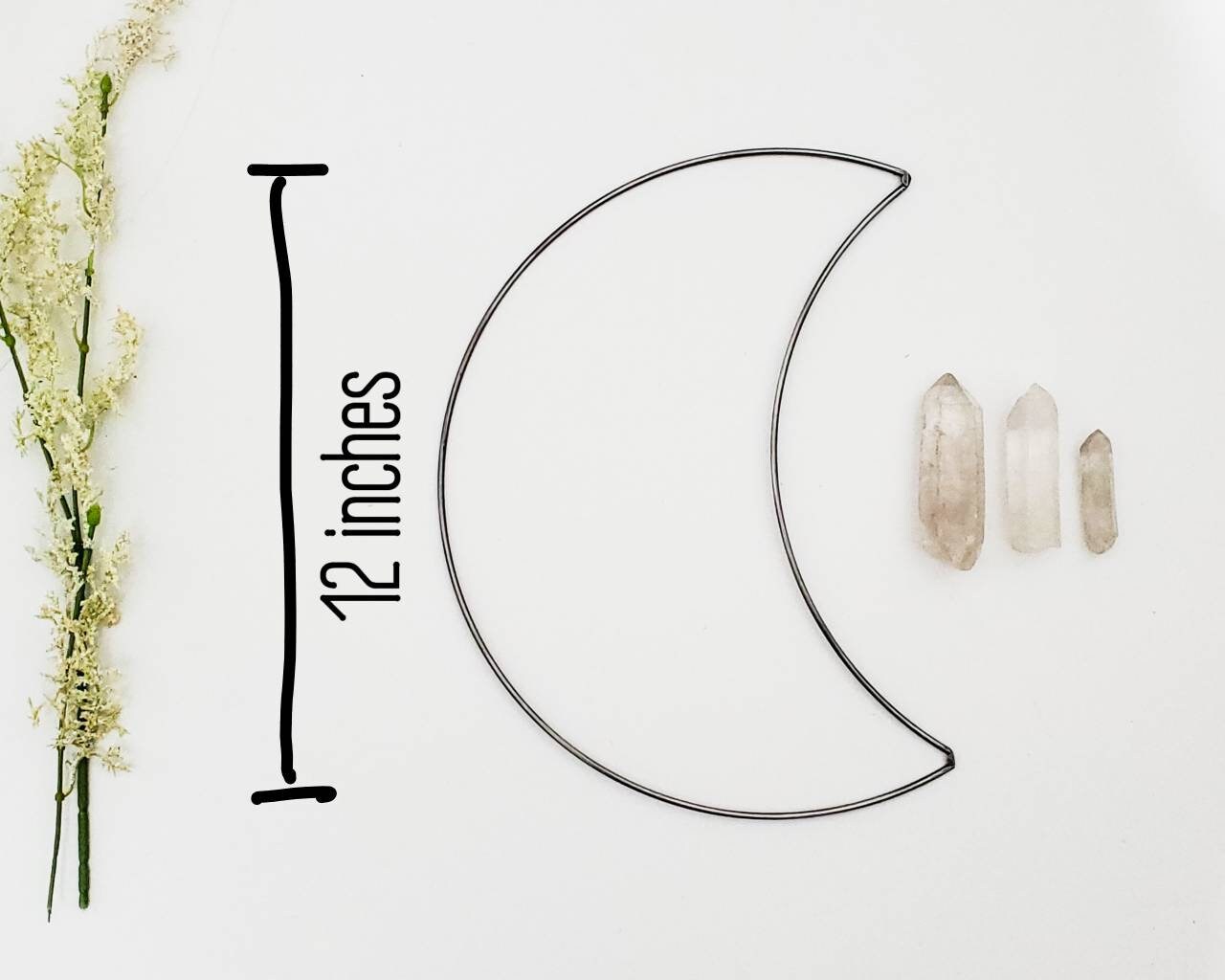 Metal Moon Frame Macrame Supplies. Dreamcatcher Cresent Moon. | Etsy