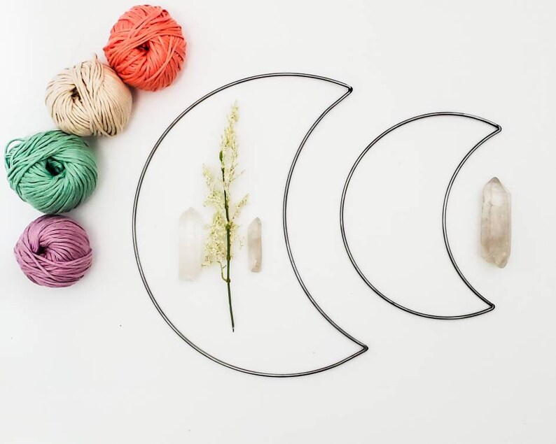 Metal Moon Frame Macrame Supplies. Dreamcatcher Cresent Moon. - Etsy