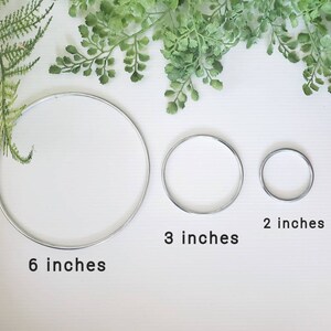 Metal Ring Hoops. Macrame and Craft Supplies - Etsy Canada