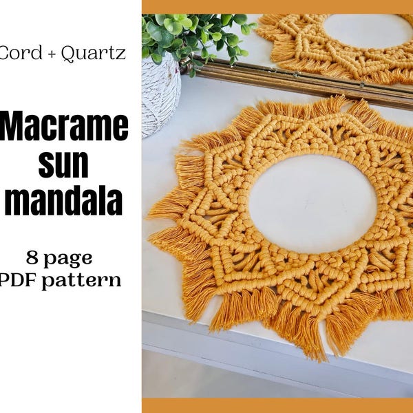 Macrame Mandala - Etsy