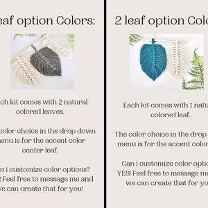 Macrame Leaf/feather DIY Craft Kit. Craft Kit for Adults. DIY Home ...