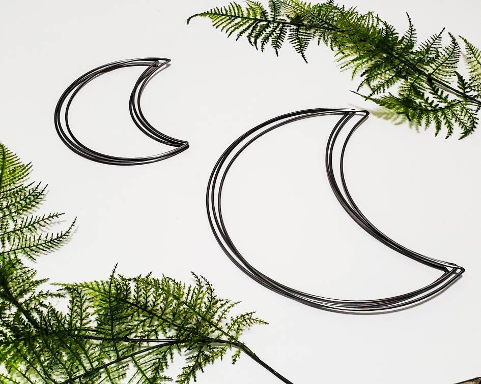 Metal Moon Frame Macrame Supplies. Dreamcatcher Cresent Moon. - Etsy