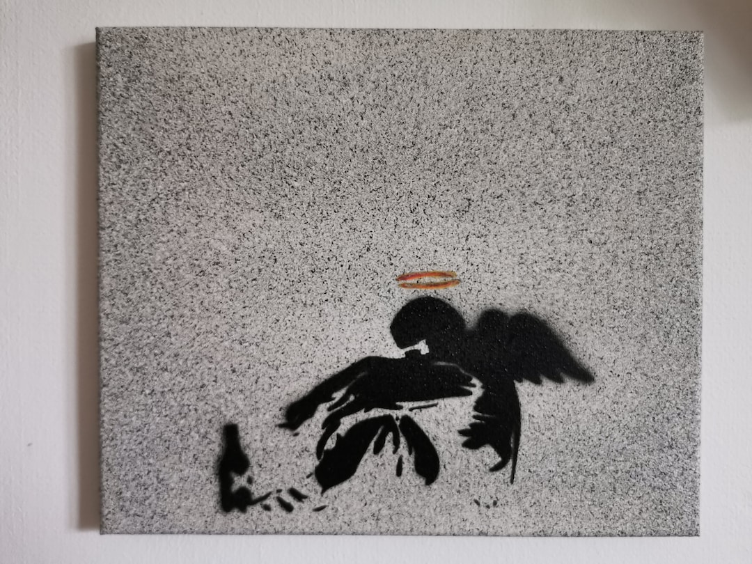 Banksy Fallen Angel - Etsy