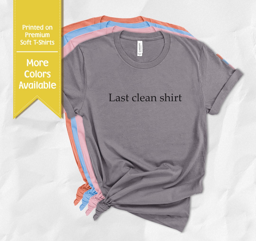 Last Clean Shirt | I Have Nothing to Wear T-shirt | Funny Tee | Gift ...