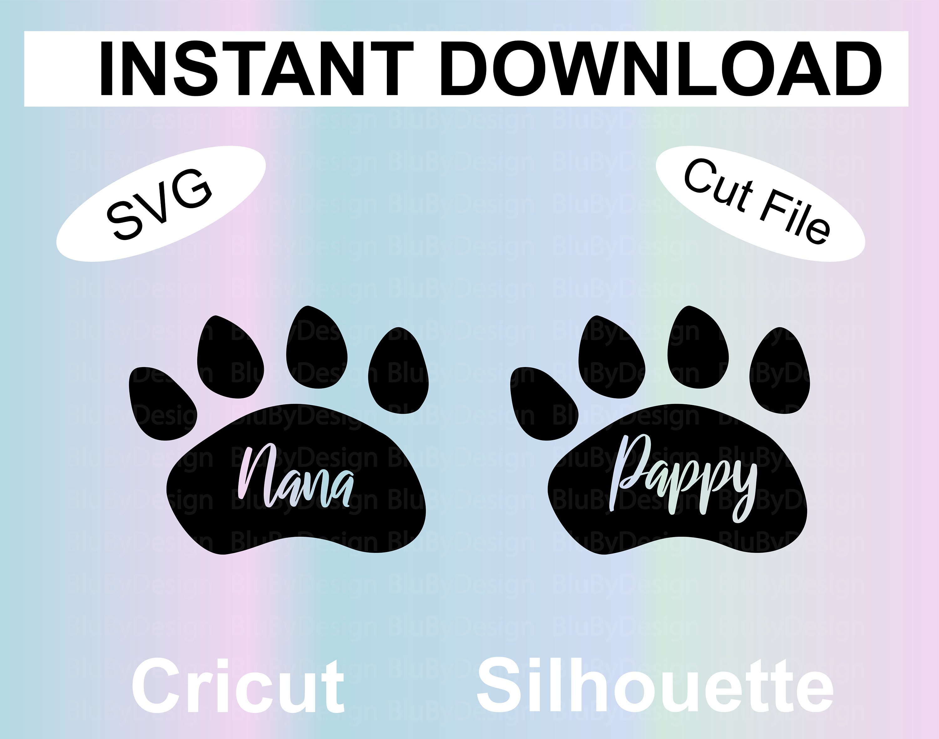 Nanna Bear & Pappy Bear SVG Bundle - Cricut - Silhouette - Cut File ...