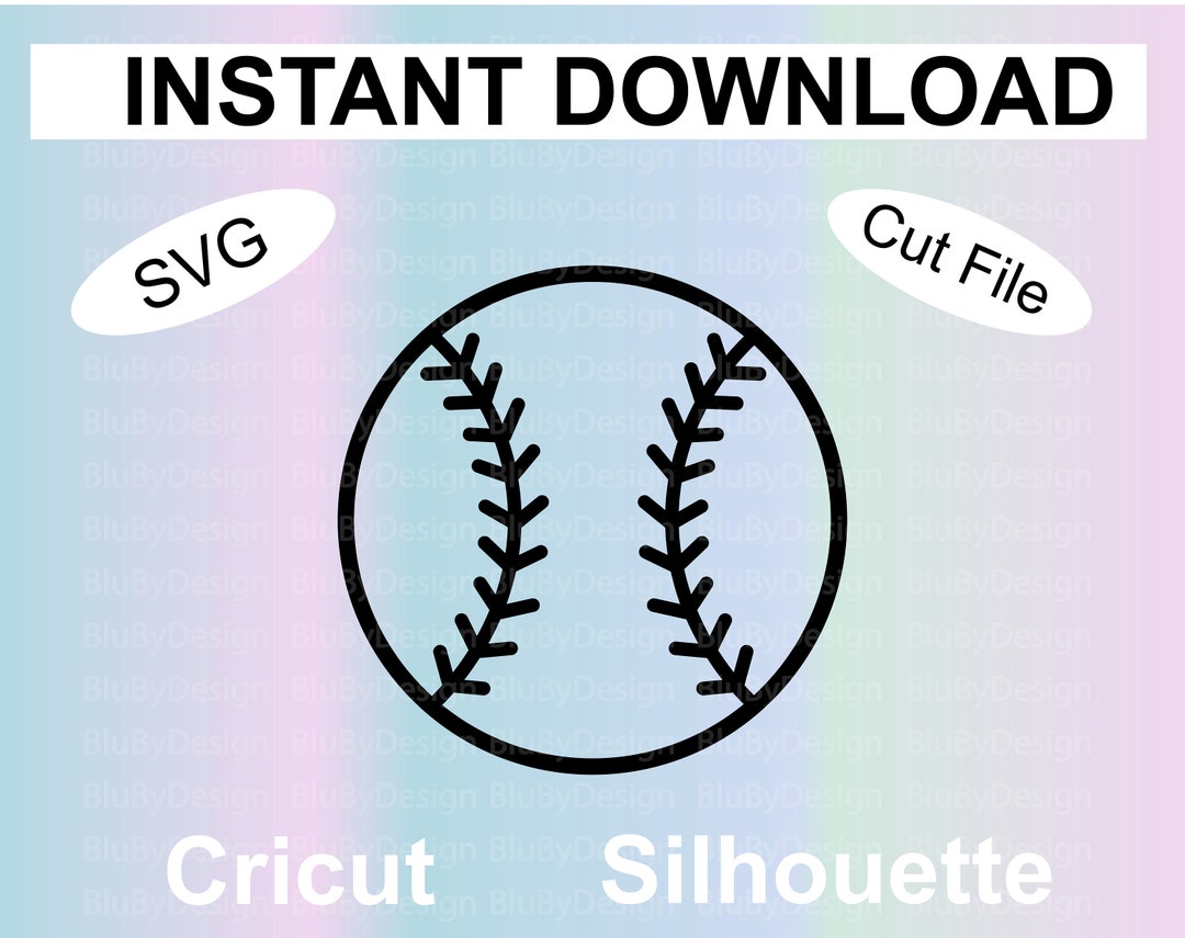 Baseball Svg Cut File For Cricut And Silhouette Instant Download Etsy