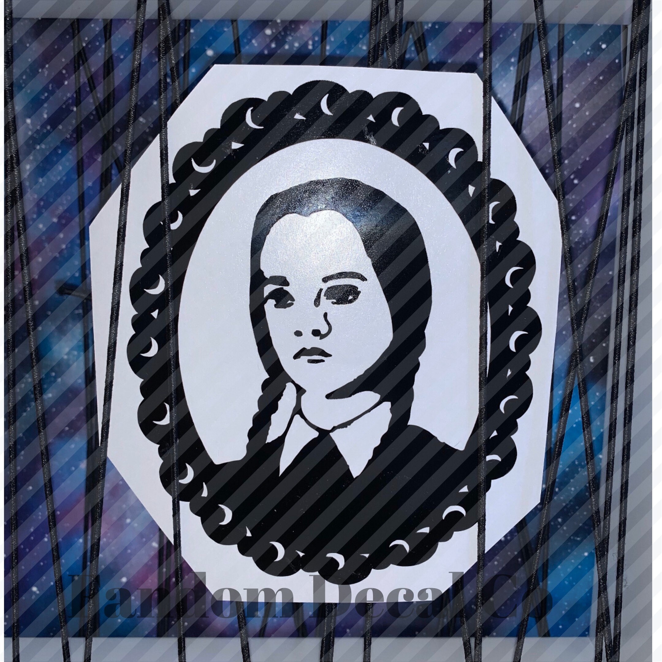 Wednesday Addams Decal Sticker | Etsy