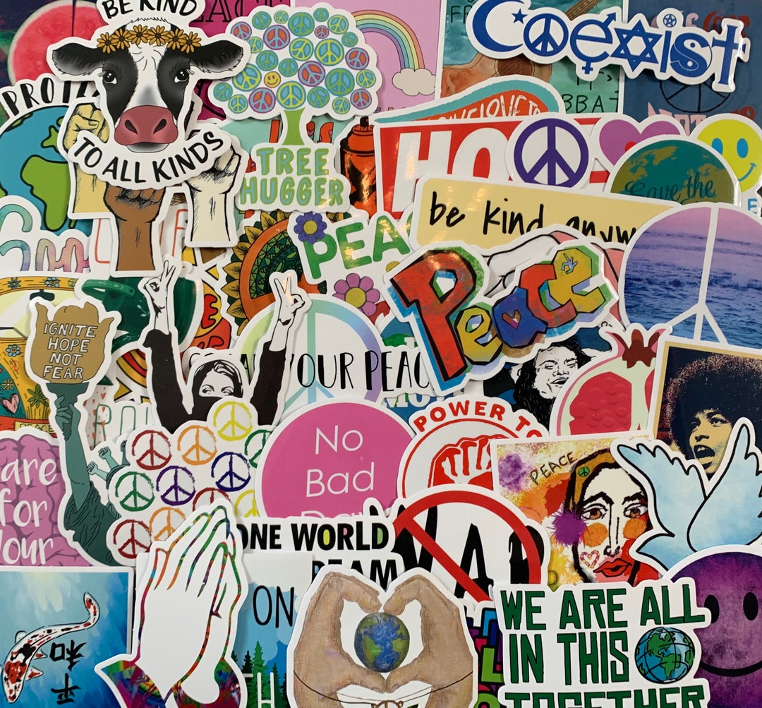 Peace Stickers - Etsy