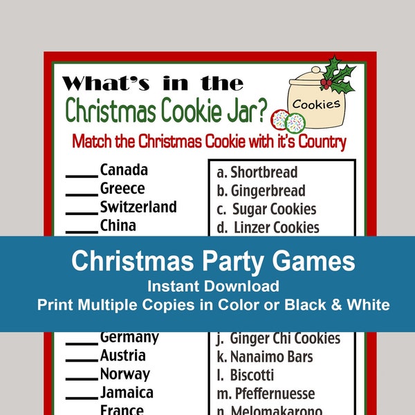 Cookie Exchange Game - Etsy