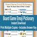 Camping Emoji Game, Camp Pictionary, Icebreaker Game, Teen Family ...