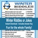 Winter Riddles Game, Winter Party School Games, 2023 Winter Carnival ...