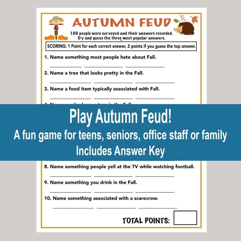 Family Feud Template - Etsy