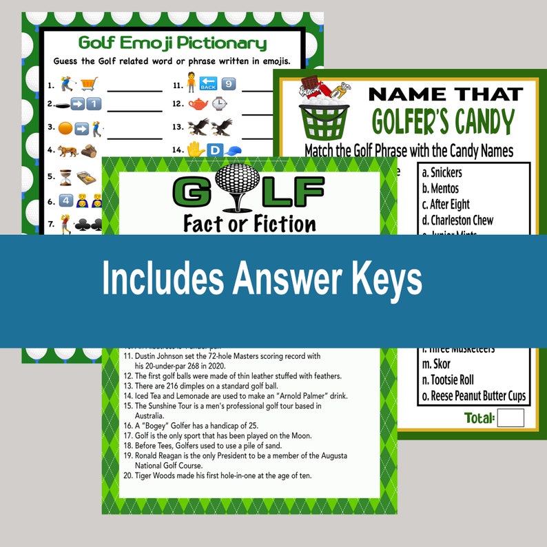 Golf Games, Golf Birthday Party, Golf Tournament Games, Golf Baby ...