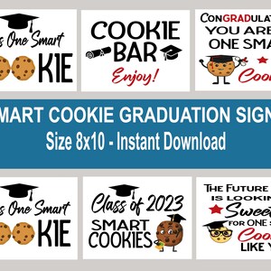 Smart Cookie Sign, Smart Cookie Graduation Party, Smart Cookie Posters ...