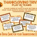 Thanksgiving Trivia Game, Thanksgiving Dinner Game, Thanksgiving ...