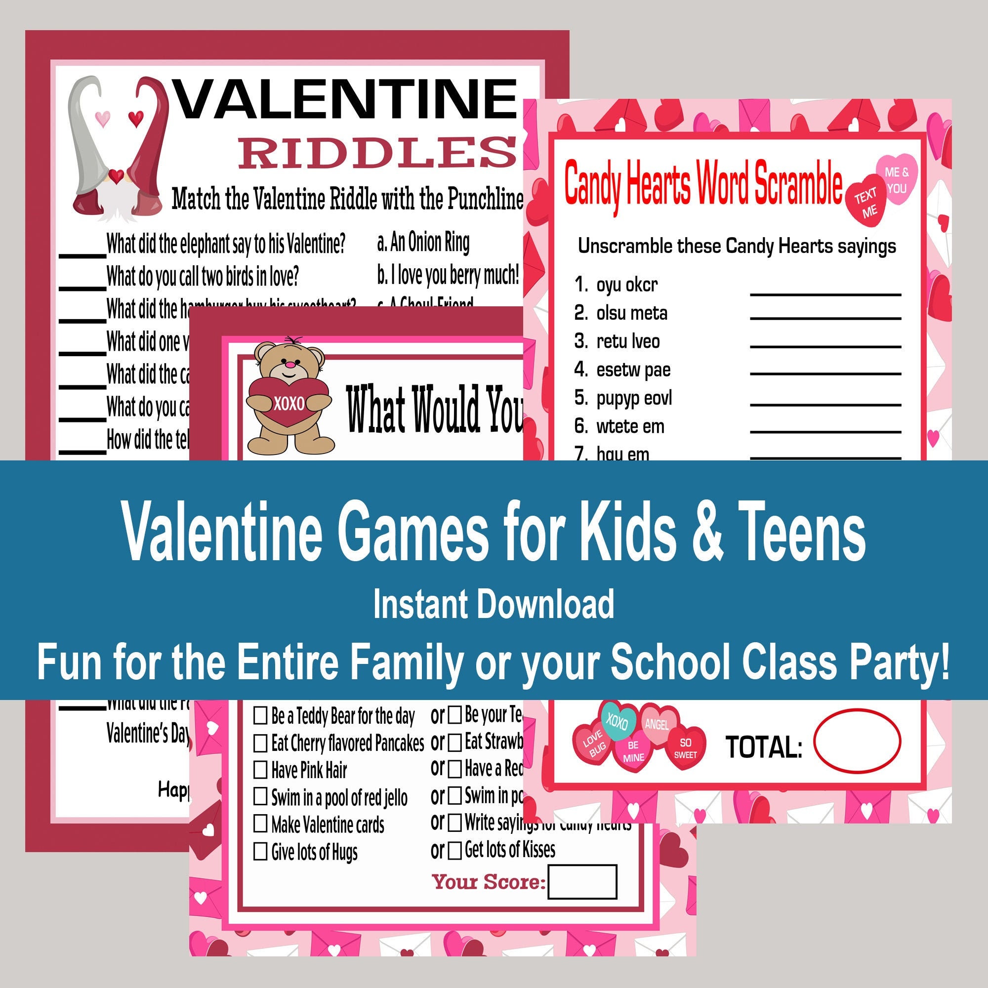 Valentine Game, Tween Valentine Games, Galentine Games, School ...