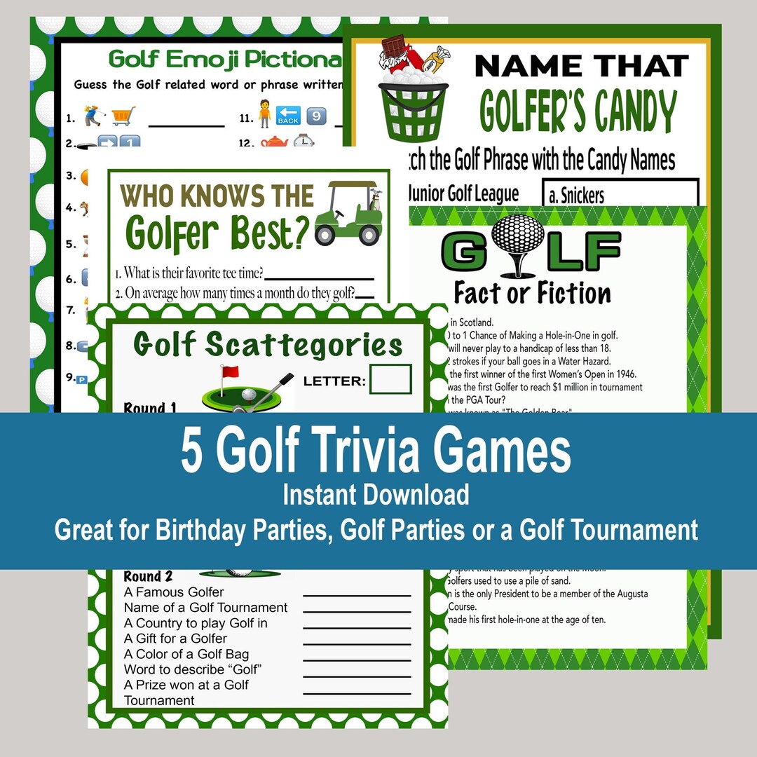 Golf Games, Golf Birthday Party, Golf Tournament Games, Golf Baby ...