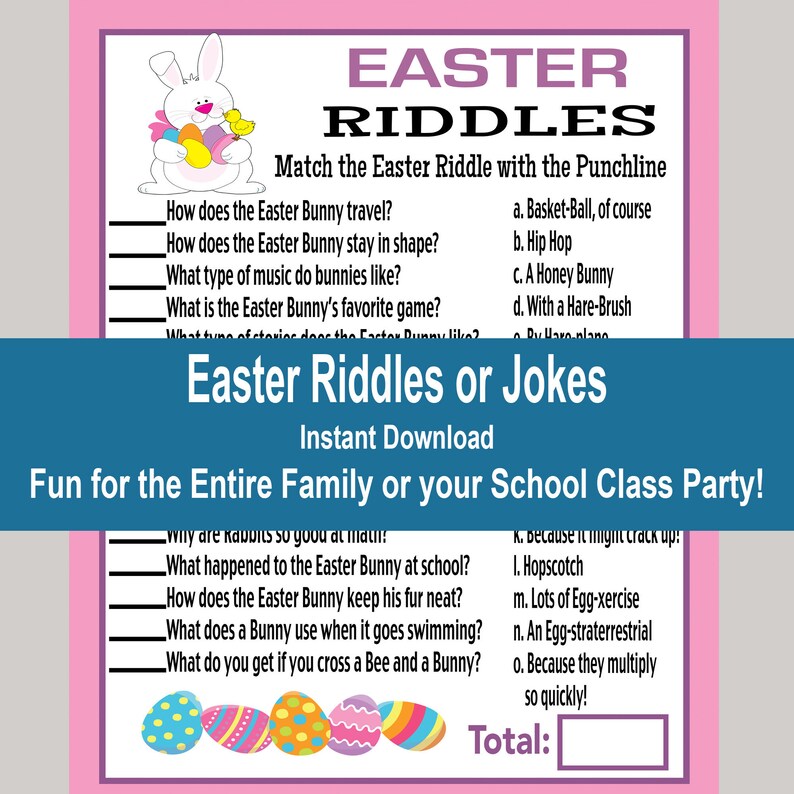 Easter Riddles Game, Easter School Games 2021, Kids Easter Riddles ...