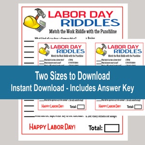 Labor Day Games, Labour Day Games, Labor Day Jokes or Riddles, School ...