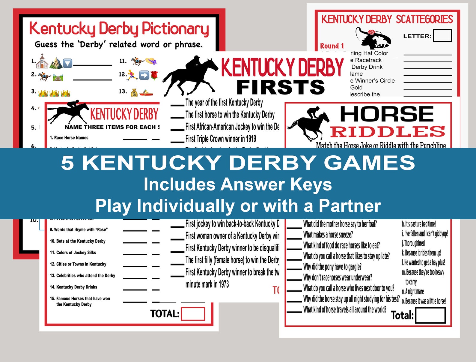 Kentucky Derby Party, Kentucky Derby Trivia Games, Kentucky Derby Games ...