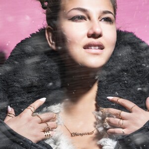 Chingona Gold Unique Cursive Necklace, Female Empowerment Strong Women ...