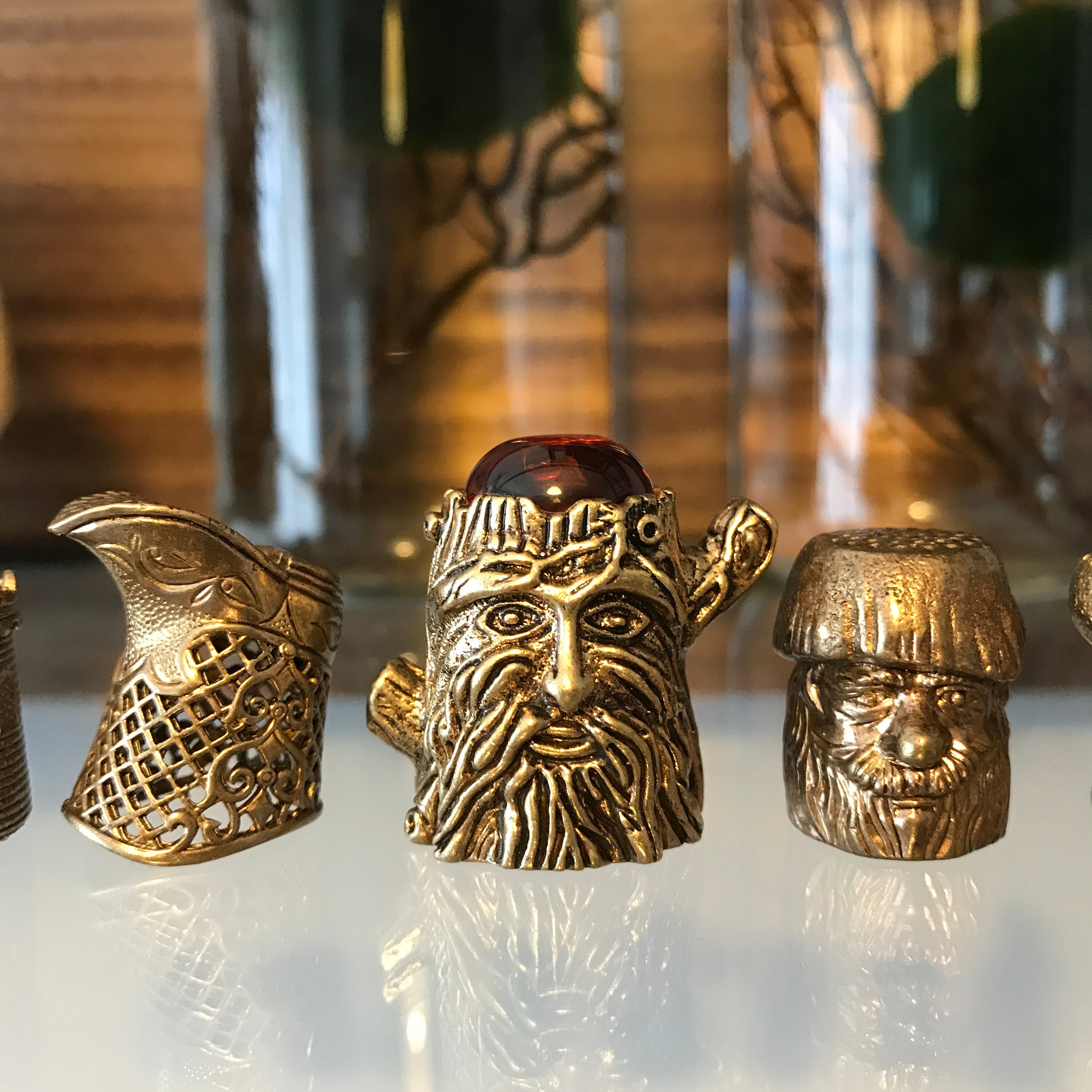 Bronze Thimble Collectible Cute Animal Metal Steampunk Thimble Sewing ...