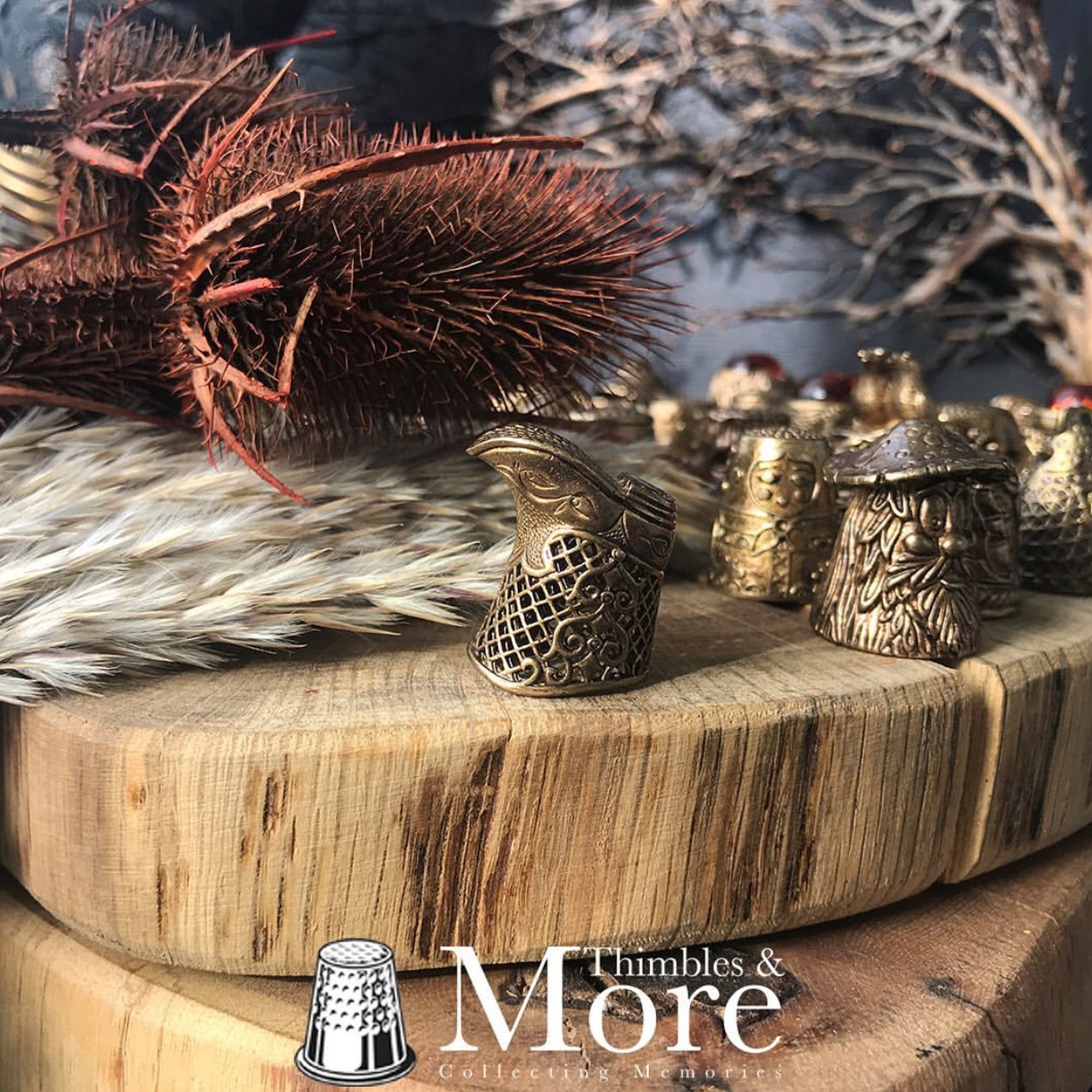 Bronze Thimble Collectible Cute Animal Metal Steampunk Thimble - Etsy