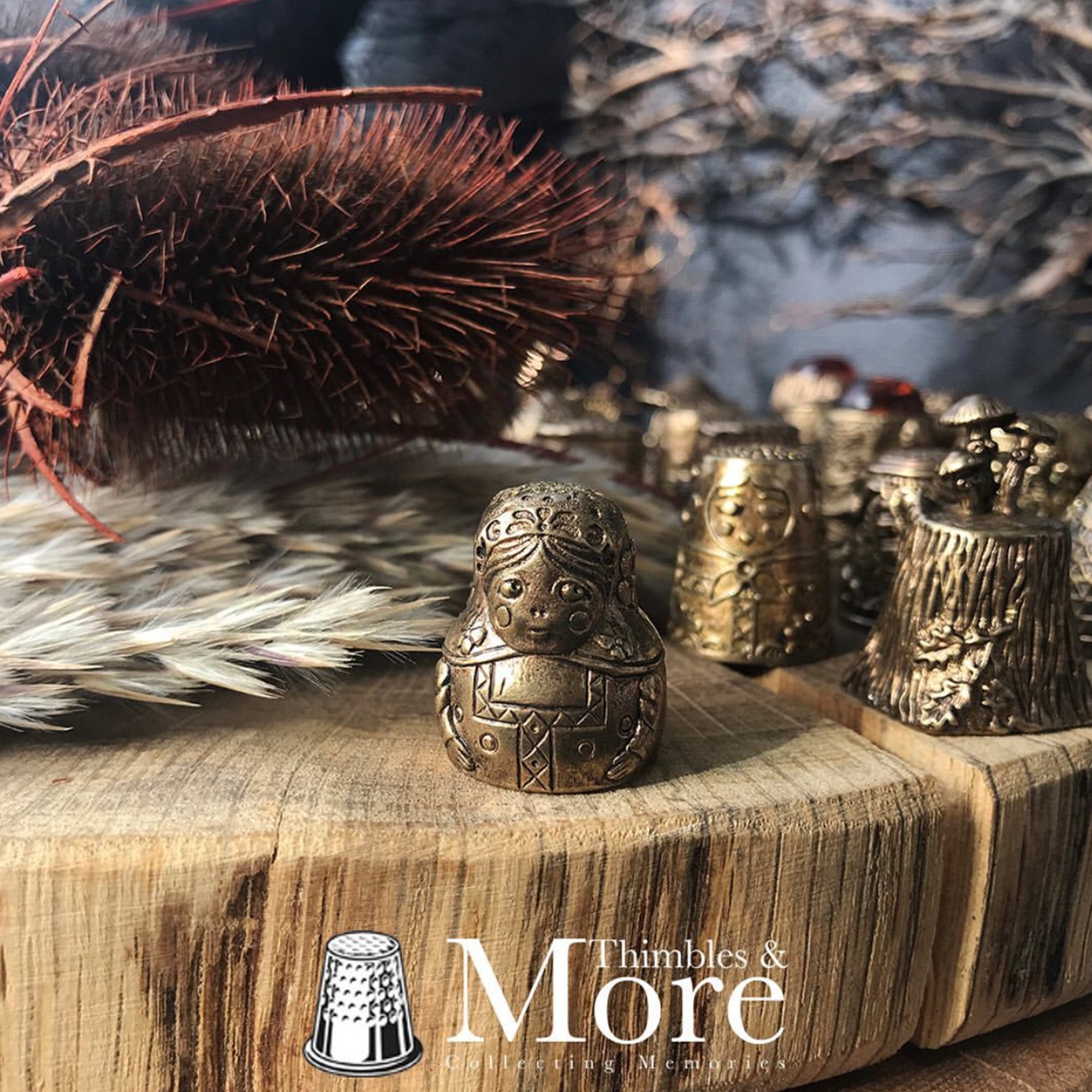 Bronze Thimble Collectible Cute Animal Thimble Metal Steampunk | Etsy