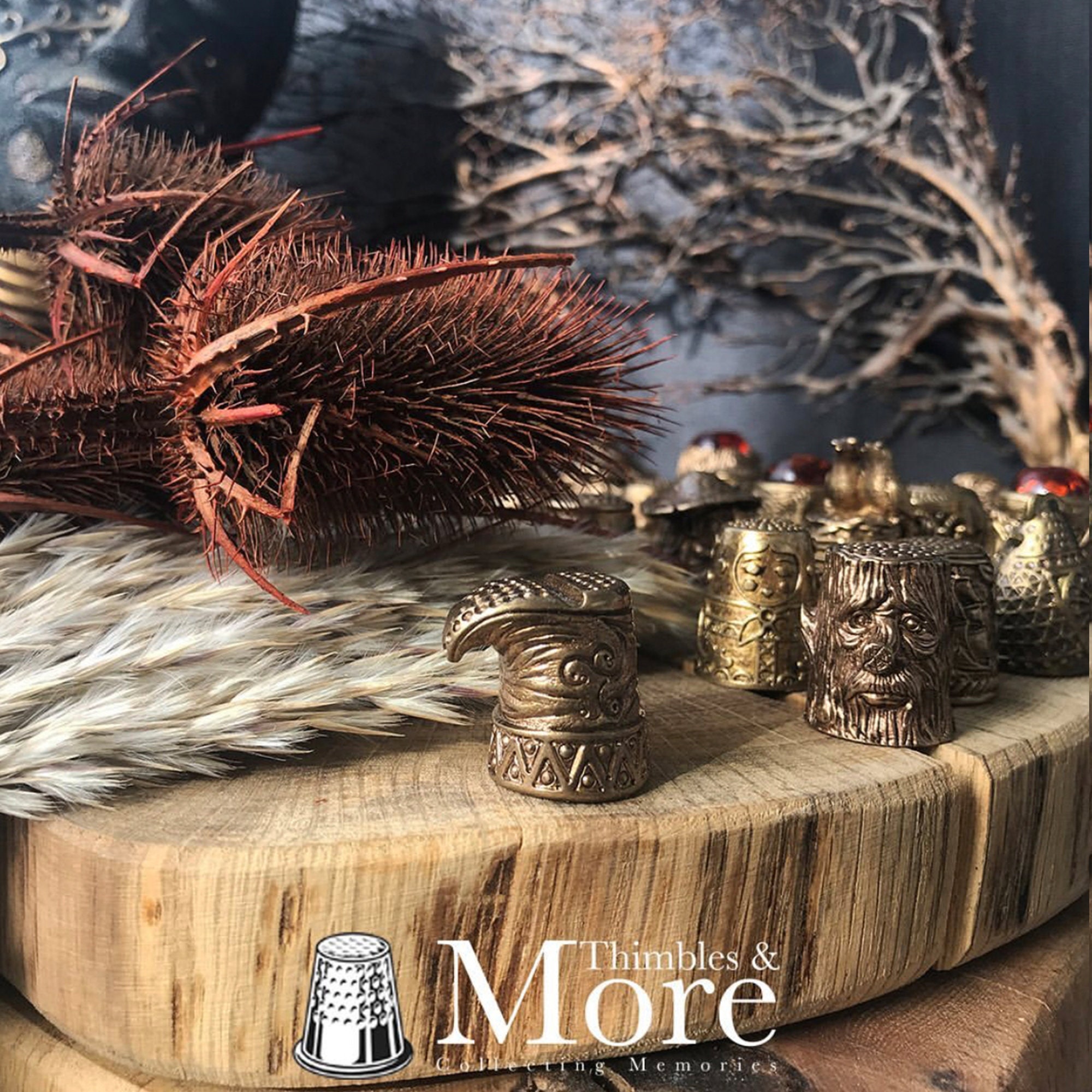 Bronze Thimble Collectible Cute Animal Thimble Metal Steampunk | Etsy