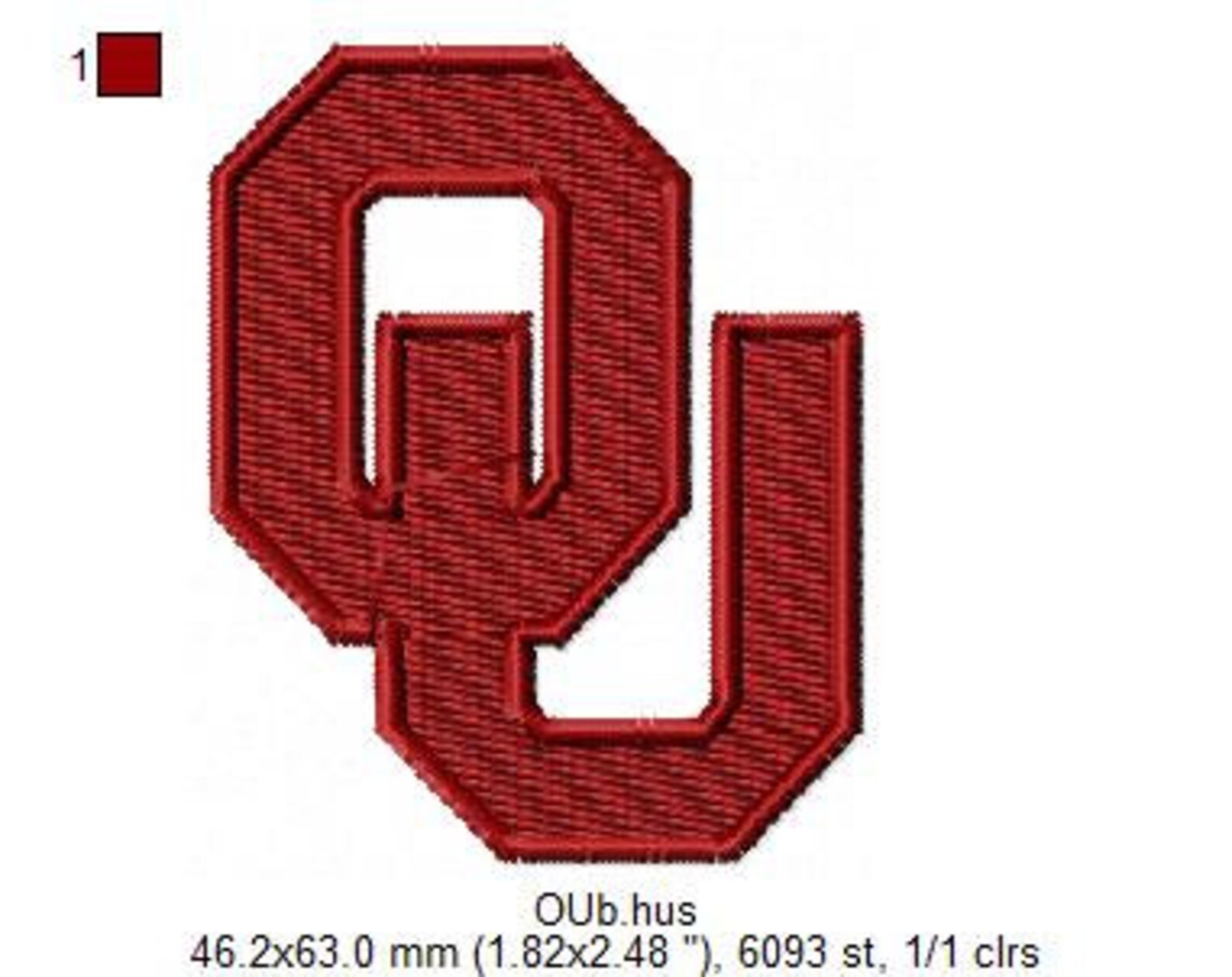 OU LogoMachine Embroidery Design Embroidery Designs Machine | Etsy