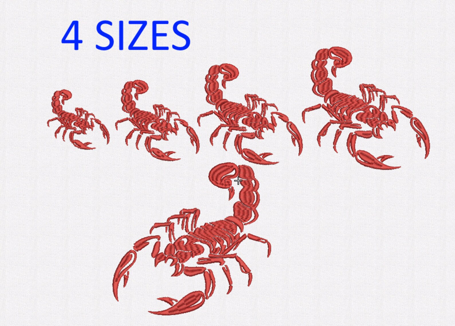 Scorpion Embroidery Design Machine Embroidery Design | Etsy
