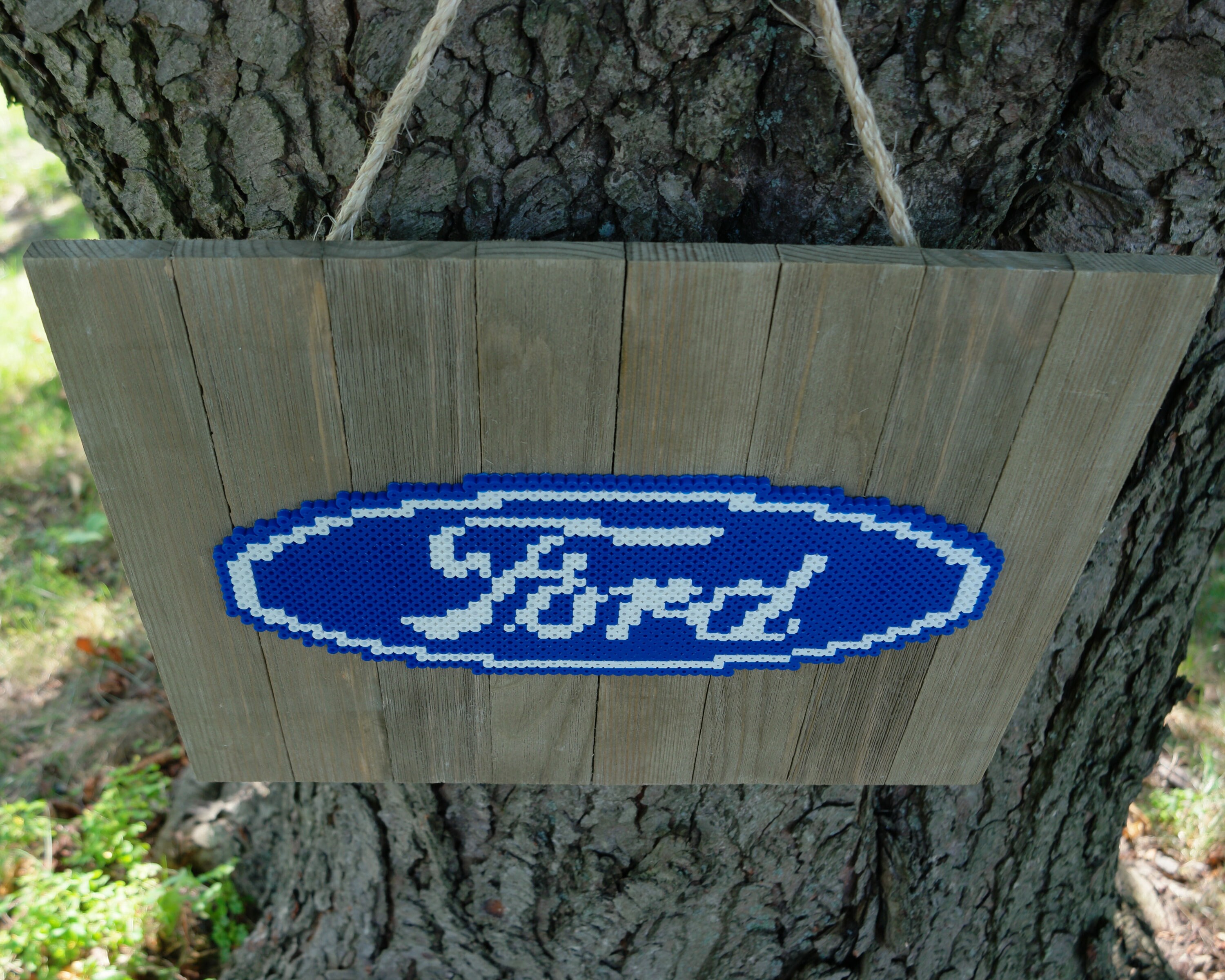 Perler Ford Wood Sign - Etsy