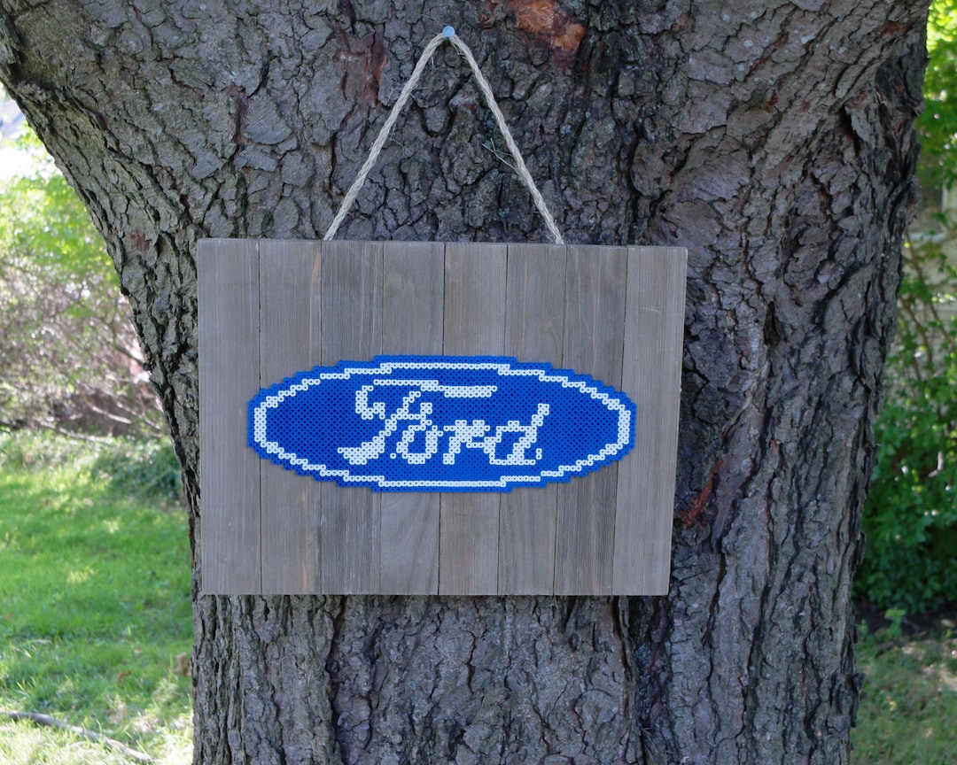 Perler Ford Wood Sign - Etsy