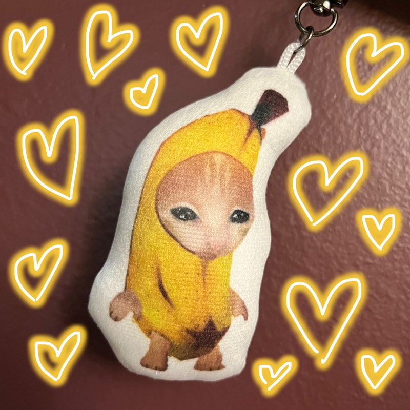 Personalized Banana Keychain - Etsy