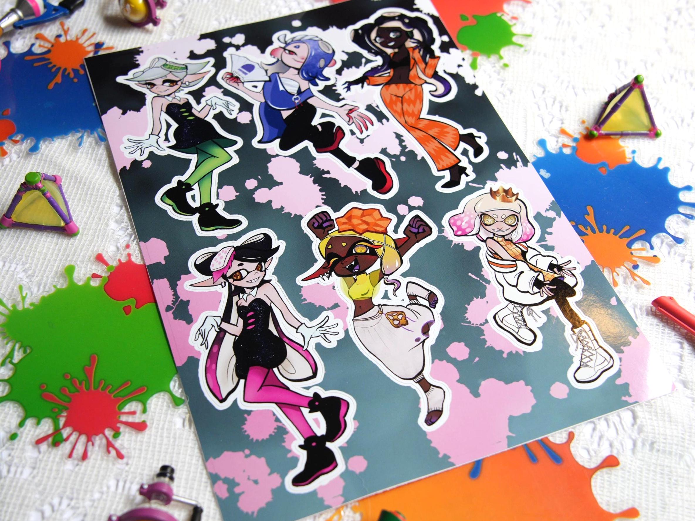 Splat Idols Vinyl Stickers Sheet - Etsy